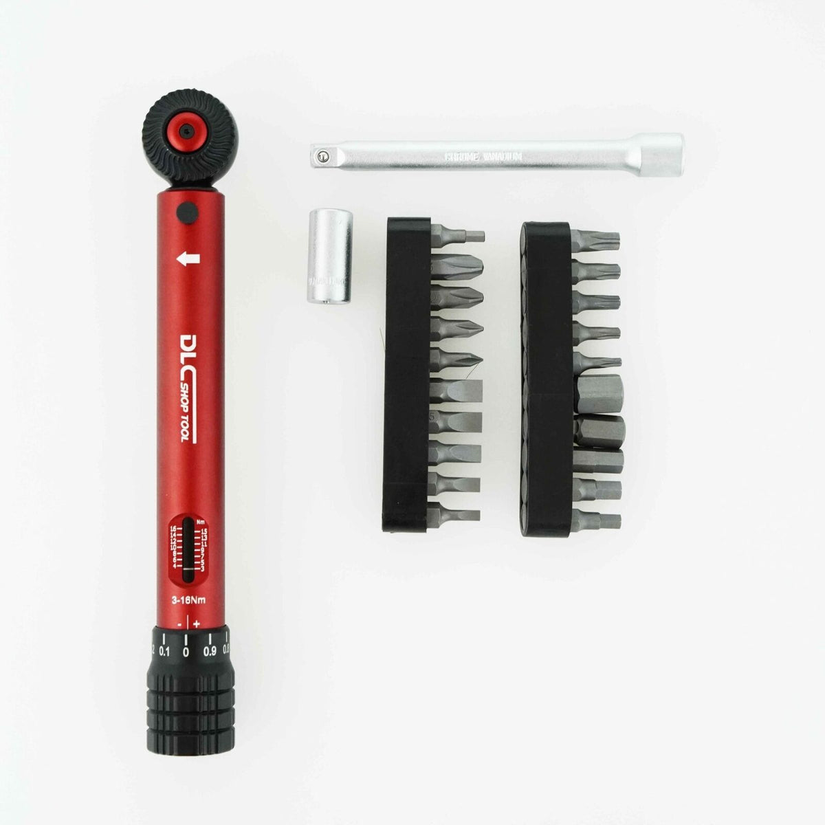 DLC 1/4" 3-16Nm Reversible Window Scale Aluminum Mini Torque Wrench Set ...